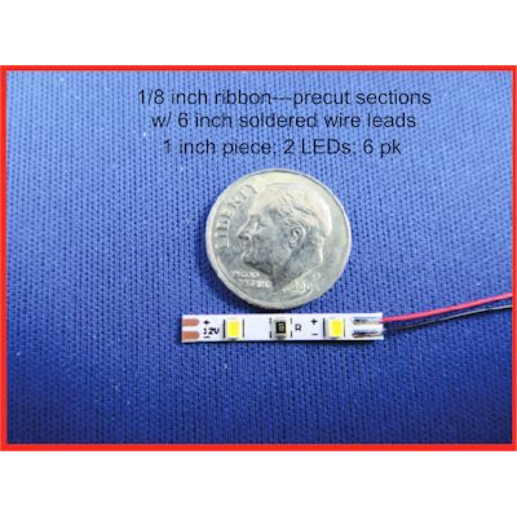 LED Pure White Ribbon 1″(6 pack) – Creative Reproductions 2 Scale ...