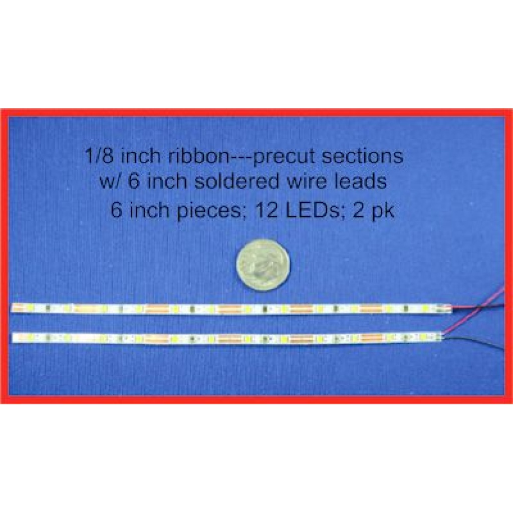 LED Pure White Ribbon 6″ (2 pack) – Creative Reproductions 2 Scale ...