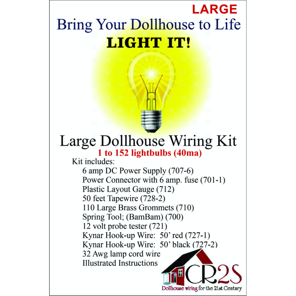 Large Dollhouse Wiring Kit – Creative Reproductions 2 Scale-Dollhouse ...