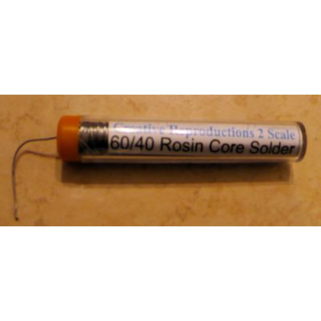 60/40 Rosin core, .8 mm solder tube – Creative Reproductions 2 Scale ...
